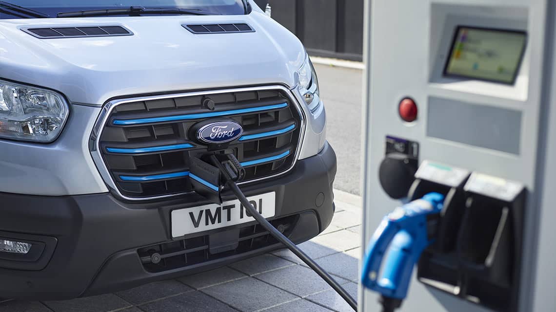 New Ford All Electric E-Transit - Busseys Transit Centre Norwich Norfolk